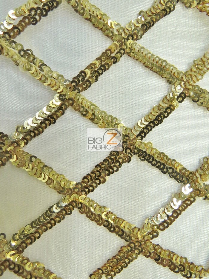 Just Arrived - Golden Diamond Sequins Dress Fabric | Fabric How To's ...